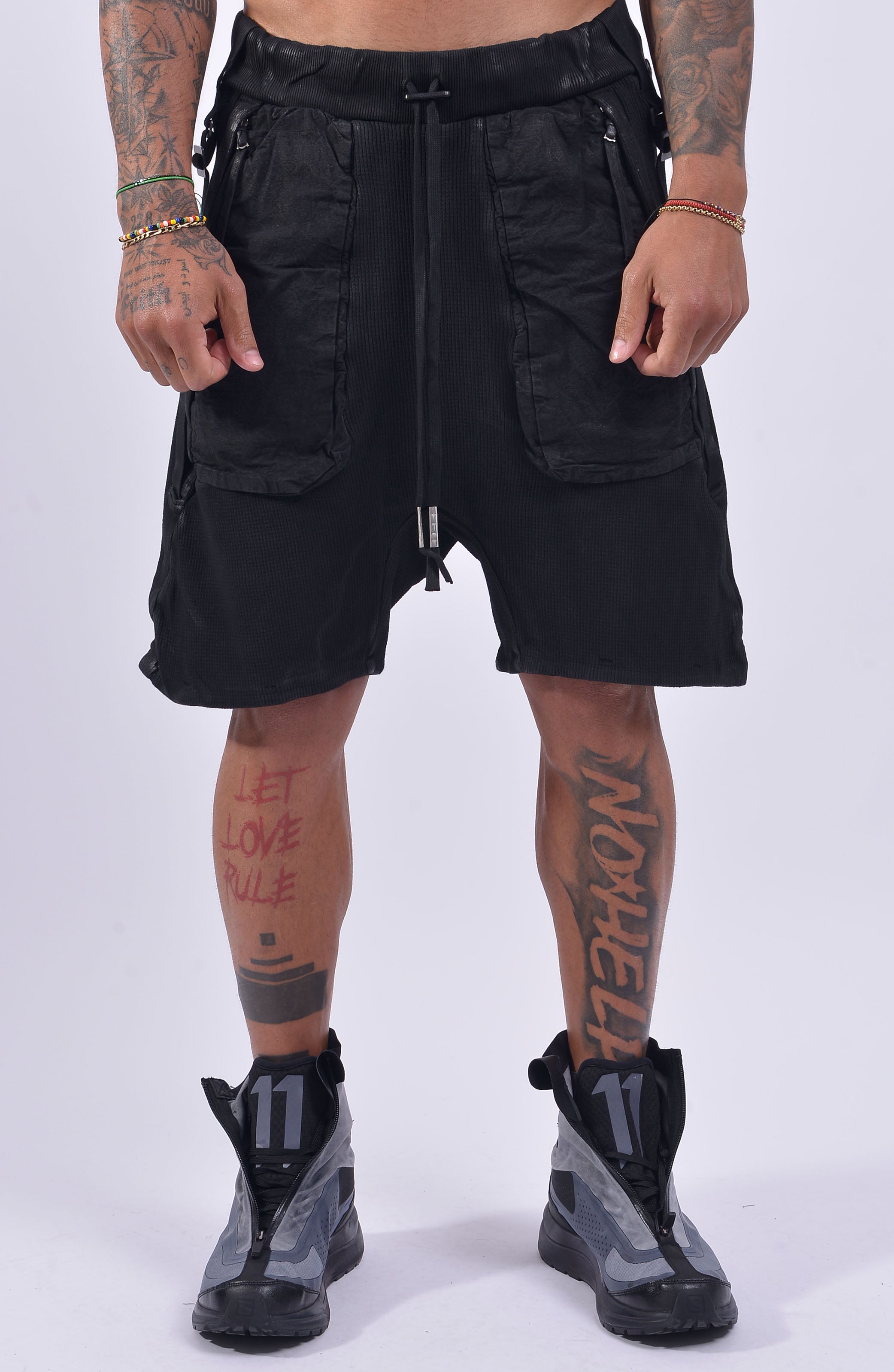 Boris Bidjan Saberi - Black Vinyl Coated Shorts – LUDA CONCEPT